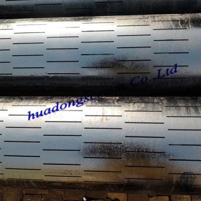 China API 5CT K55/J55 219*7mm 20% Open area 1.0mm slot width slotted casing pipe for sand filter to export Ethiopia for sale
