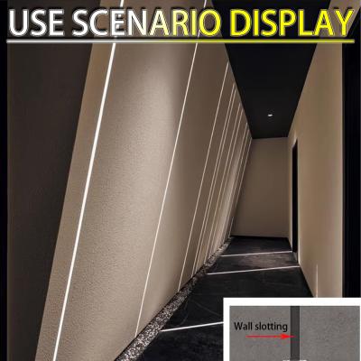 Cina Luce Lineare Incorporata Di Gipsom Nero LED soffitto Luce Trave Soggiorno Yang Angolo Profilo di Aluminio Cartone Slot Prodotto in vendita