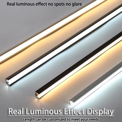Cina RGB Color Temp Linear Light Embedded Black LED Gips Ceiling Light Trough per il soggiorno in vendita