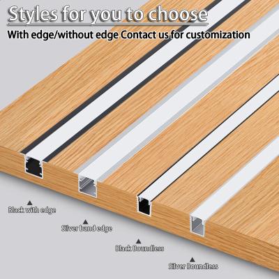Cina RGB Color Temp Linear Light Embedded Black LED Gips Ceiling Light Trough per il soggiorno in vendita