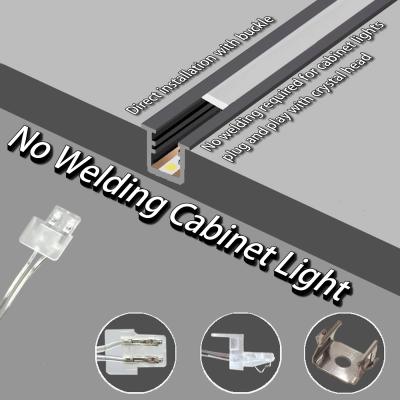 China Lineaire lichtbalk voor ingebouwde kasten Snijdbare lengte Elke 3 LED's Garderobe licht Te koop