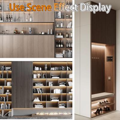 China Lineaire lichtbalk voor ingebouwde kasten Snijdbare lengte Elke 3 LED's Garderobe licht Te koop