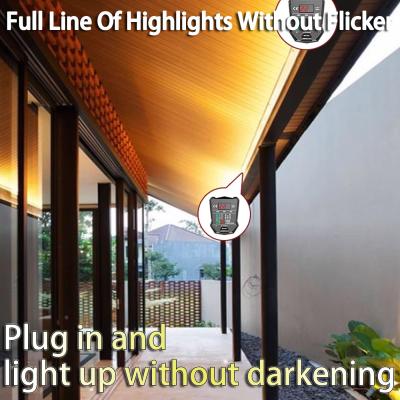 China Selbstklebender LED-Lichtstreifen Niederspannung 12v 2835 Superhell für dunklen Rillenhintergrund zu verkaufen