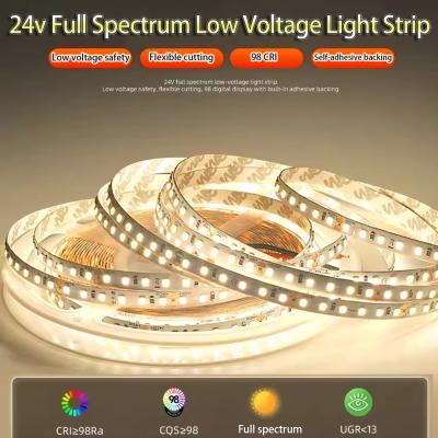中国 COB 柔らかい柔らかいライトストライプ 低電圧 24v 自粘性 リビングルーム用 ストロップなし 販売のため