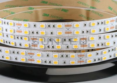 Cina Lumi a strisce flessibili a doppia fila a LED 80Cri SMD5050 22-24lm in vendita