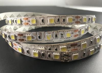 China Super Bright Flexible Adhesive Led Strip Lights 12/24V SMD5050 20-22lm Lumen for sale