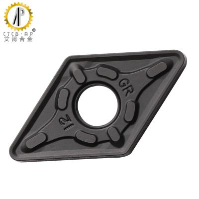 中国 黒いCVDのコーティングが付いているDNMG1506炭化タングステンのカッターの回転挿入物 販売のため