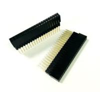 China 2.54mm Pitch 2x20 Pin Header Female PCB Board Socket Stacking Connector 3A for sale
