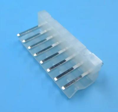 China 6.35mm Hoogte 8 Pin Wire To Board Connector PA66 Wit Tin Plated Te koop