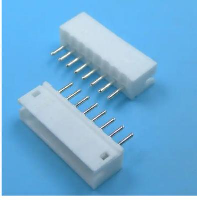 China 6.35mm Hoogte 8 Pin Wire To Board Connector PA66 Wit Tin Plated Te koop