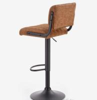China Brown Covering Bar Stools With Fabric Height Adjustable For Kitchen for sale