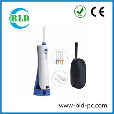 China Cordless Dental Oral Irrigator 3 Mode High Capacity Water Tank with 4 Jet Tips 220ML Volum 5-90 psi Pressure for sale