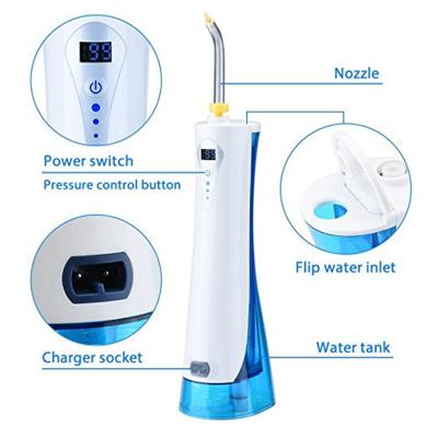 China Blue LED Digital display Dental water jet/Oral Irrigator/Dental Flosser Pick for sale