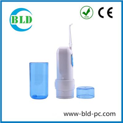 China Portable Oral Irrrigator Dental Care Water Jet Electronic Flosser with 5 Tips Material PC,ABS for sale