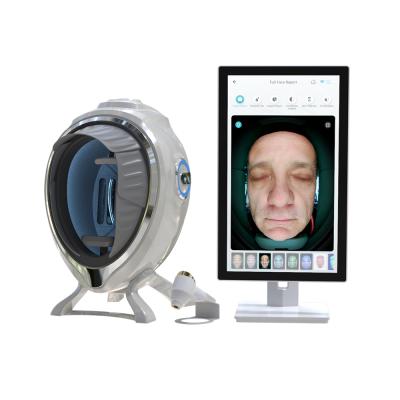 China LED Skin Analyzer Machine AI Detection 21.5 Robotic Arm Base Touchscreen PC for Face JP/US/ZA Plug Compatible Commercial Use for sale