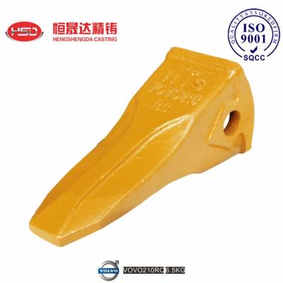 Cina EC210 EC210RC 14530544 VOLVO Flat Bucket Teeth Disegno modulare della punta in vendita