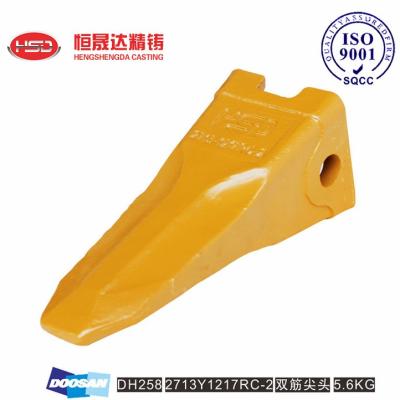China DH258 DH220 2713Y1217 2713Y1217RC DOOSAN Dentes de balde à venda