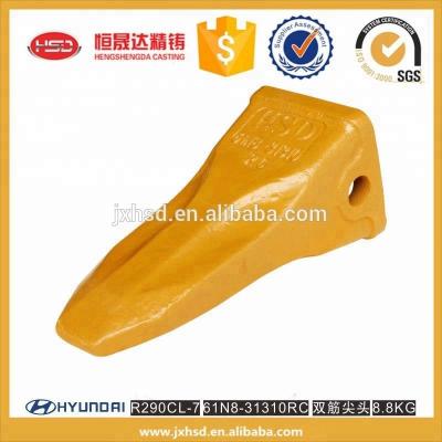 China excavator R290 replacement parts rock bucket teeth point 61N8-31310 for sale