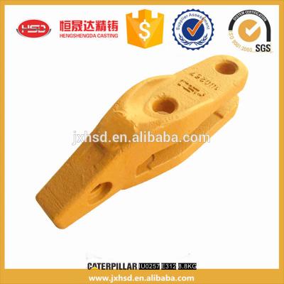 Cina due fori fissati con viti er E312 escavatore bucket denti adattatore IU0257 in vendita