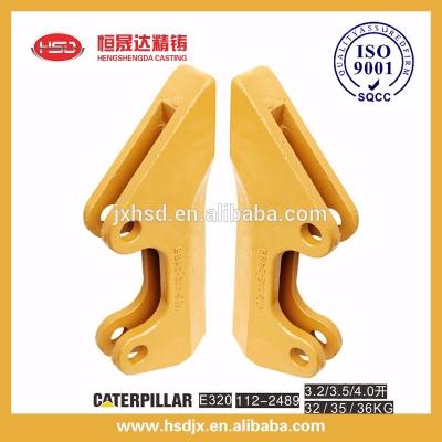 China alloy steel excavator J350 spare parte 2 holes type bucket protect edge block for sale