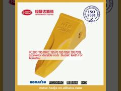 PC200 19570RC 19570 19570SK 19570TL Excavator durable rock  Bucket Teeth For Komatsu
