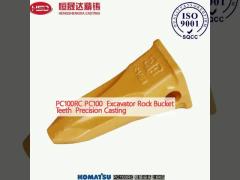 PC100RC PC100  Excavator Rock Bucket Teeth  Precision Casting