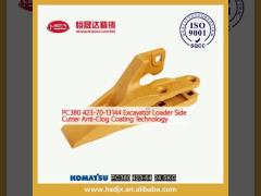 PC380 423-70-13144 Excavator Loader Side Cutter Anti-Clog Coating Technology