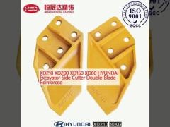 XD210 XD200 XD150 XD60 HYUNDAI Excavator Side Cutter Double-Blade Reinforced