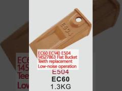 EC60 EC140 E504 14527863 Flat Bucket Teeth replacement Low-noise operation ‌