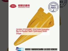 DH500 27131236RC DOOSAN Excavator Big ice Bucket Teeth Optimized Tooth Shape