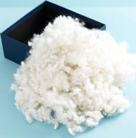 China 3D Crimp GRS Recycled Polyester Fiber 51MM Semi Dull UV Blocking for sale