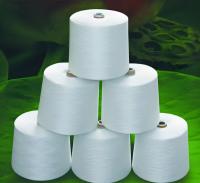 China 300D96F Recycled Polyester DTY Yarn Semi Dull Raw White for sale