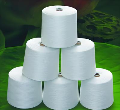China 300D96F Recycled Polyester DTY Garne Semi Dull Raw White Te koop