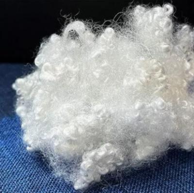 China Automotive Grade Siliconized Polyester Fiber 4D×51MM Recycled Staple Fiber for Sound Insulation for sale