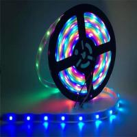 China Individually Addressable 5050 Rgb Led Strip Lights Light Diffusing Tape 5m Ws2812B for sale
