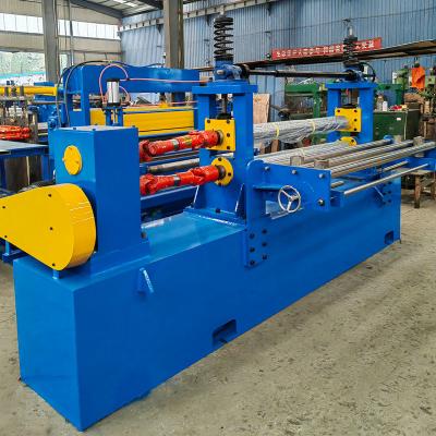 China Precise Slitting 22KW Sheet Metal Coil Slitter With 10 Sets Blades 4500x2500x1800mm Dimension for sale