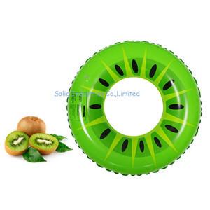 China Customized Colorful Fruit artwork Inflatable Swimming Ring for sale