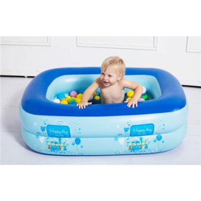 China Inflatable Baby Swimming Pool Eco-friendly PVC Portable Children Bath Tub Kids Mini-playground 110X90X35cm for sale