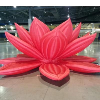 China Ground Stand Inflatable Lighted Flower Decoration for sale