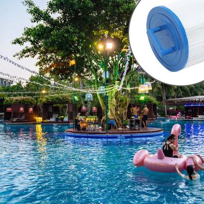 China PP Blue white 10*4.5inch High Flow Above Ground Swimming Pool Cartridge Filter System for sale