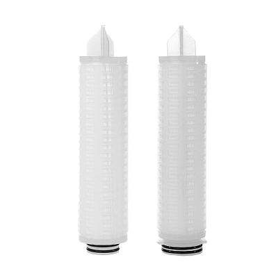 China OEM 10 inch 20 inch PP gevouwen filter voor precisiebeveiliging bij waterbehandeling Te koop