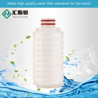 China Elemento de filtro microporous plissado de 30 polegadas para clarificação de vinho e filtragem de líquidos à venda