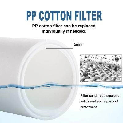 Cina Cartuccia di filtro in polipropilene da 10 pollici per soluzione di depurazione dell' acqua domestica in vendita
