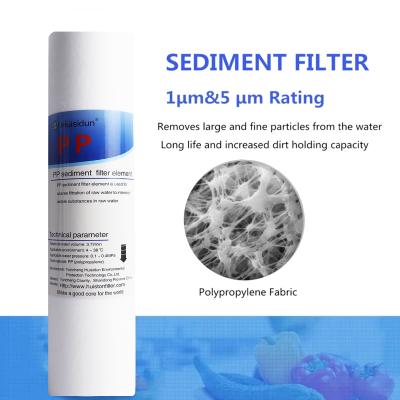 Cina Cartuccia di filtro in polipropilene da 10 pollici per soluzione di depurazione dell' acqua domestica in vendita