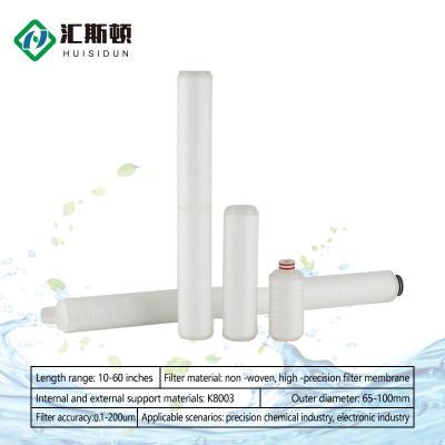 Cina Ampiamente utilizzata cartuccia di filtro a piegatura in PP da 10 pollici commerciale con tecnica di legame termico in vendita