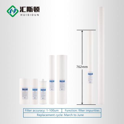 Cina Cartuccia di filtro soffiato da fusione di cotone da 10 pollici Pp 25*6,2 cm Dimensione per sistema di osmosi inversa in vendita