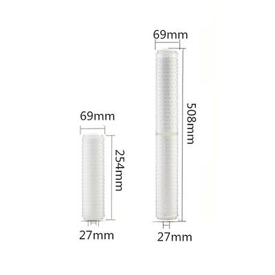 China 20 inch universele gevlegde filterelement voor waterzuivering en wijnfiltratie Te koop