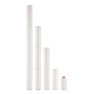 China 0.22 Cartucho de filtro micro-plissado hidrofóbico de micrões para microfiltro de bebidas de cerveja à venda