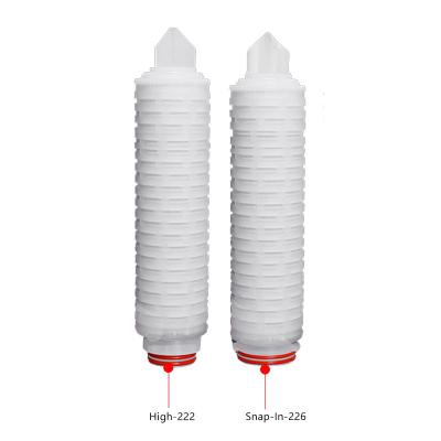 China Cartucho de filtro plissado de PP para filtragem de água Lojas de alimentos e bebidas preferidas pelos compradores à venda