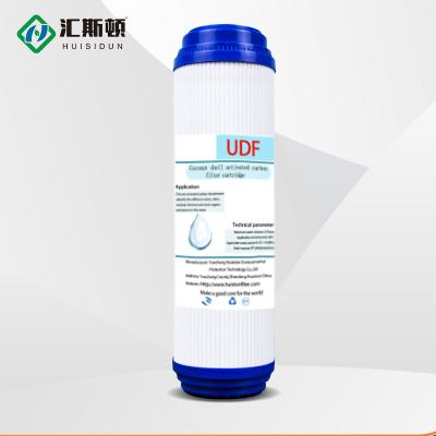China 10 inch UDF Activated Carbon Filter Cartridge Replacement for Household Water Filter for sale